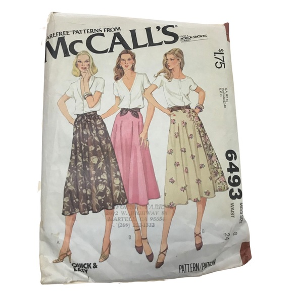 McCall’s | Office | 979 Mccalls 6493 Sewing Pattern Misses Set Of ...